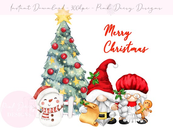 Red Christmas Tree Gnome Mug PNG Christmas Clipart Christmas - Etsy
