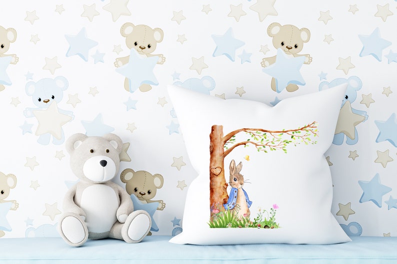 Peter Rabbit Meadow Design - Spring Flower Meadow, Bunnies Sublimation ...