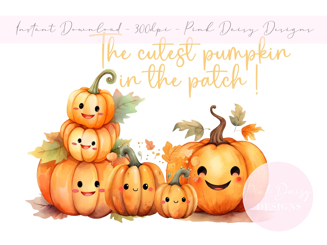 Cutest Pumpkin in the Patch PNG Halloween Pumpkin Clipart - Etsy