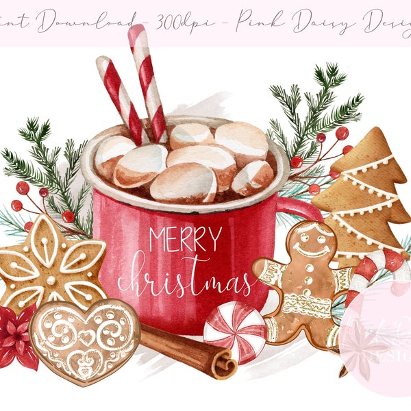 Hot Cocoa Clipart - Etsy