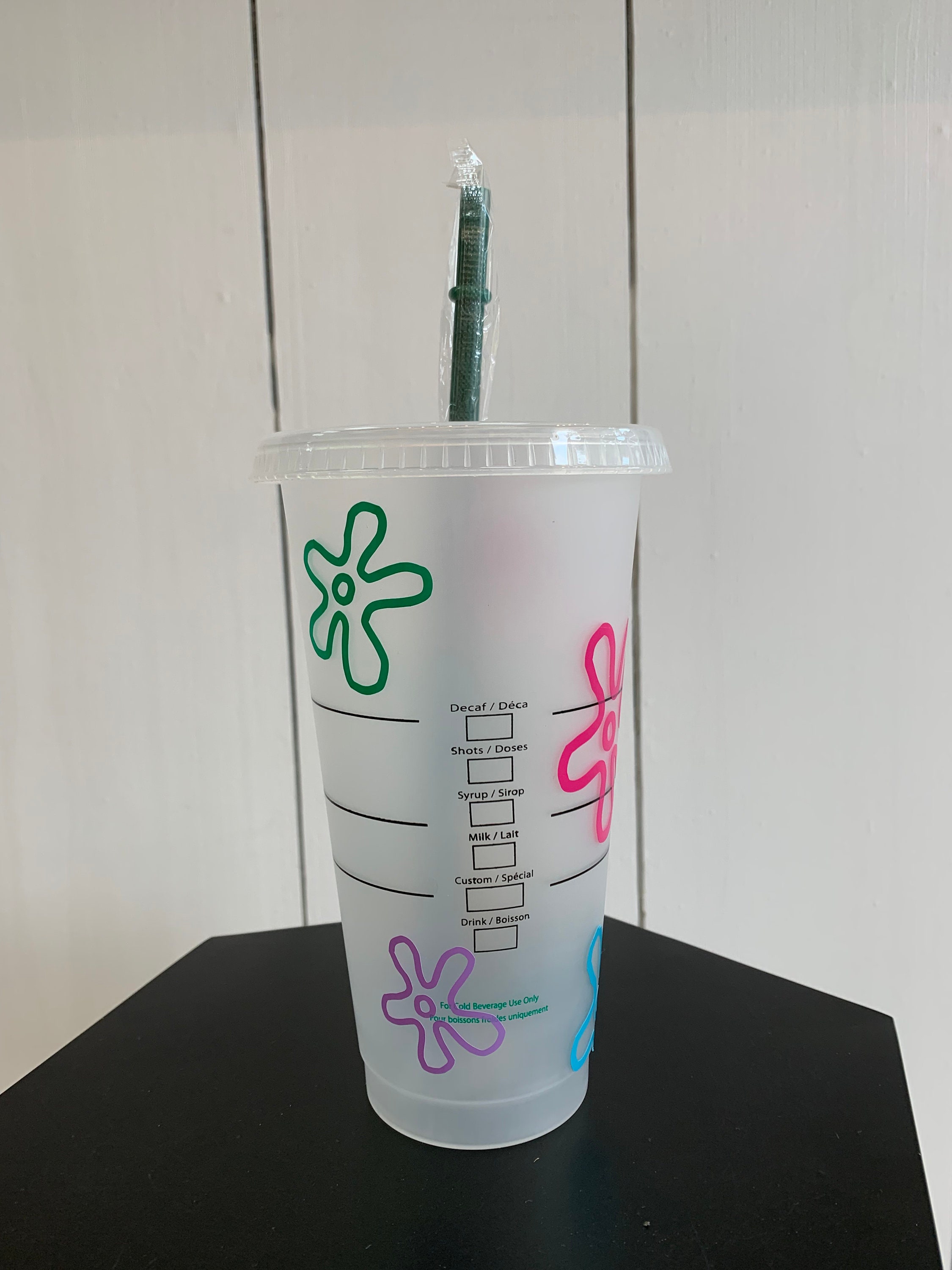 Spongebob Inspired Reusable Personalised Starbucks Cold Coffee - Etsy UK