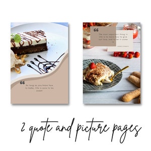 Baking Recipe Ebook Template - Pastry Book - Beige and Brown - Elegant ...