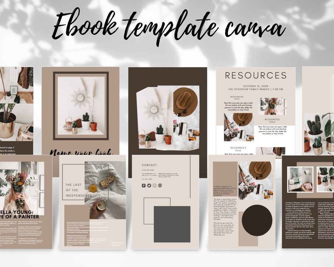 Editable Canva Workbook Template, Ebook Template, Course Guide ...