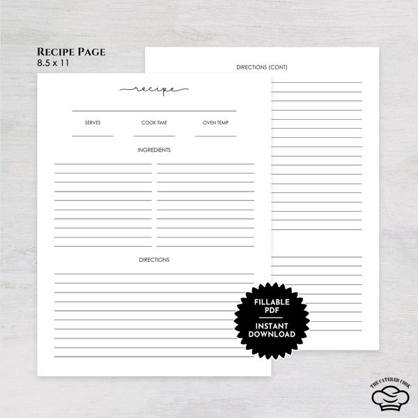Recipe - Etsy