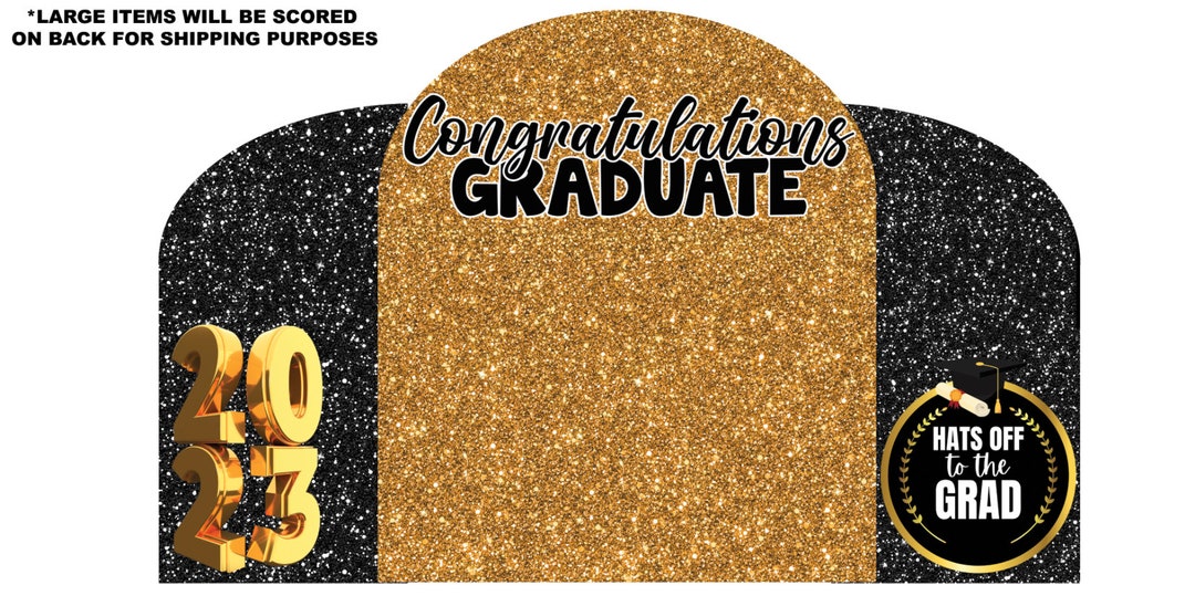 Congratulations Graduate Panels | Graduation | Grad Yard Cards - UV ...