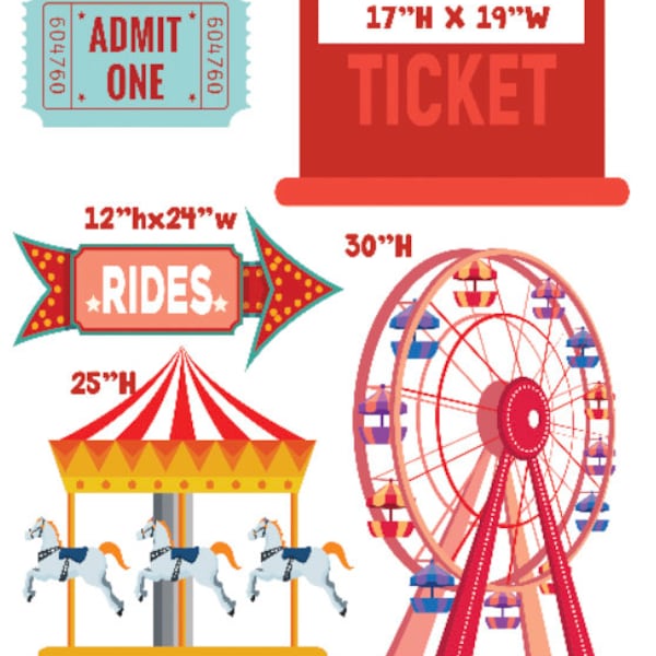 Carnival Yard Signs - Etsy