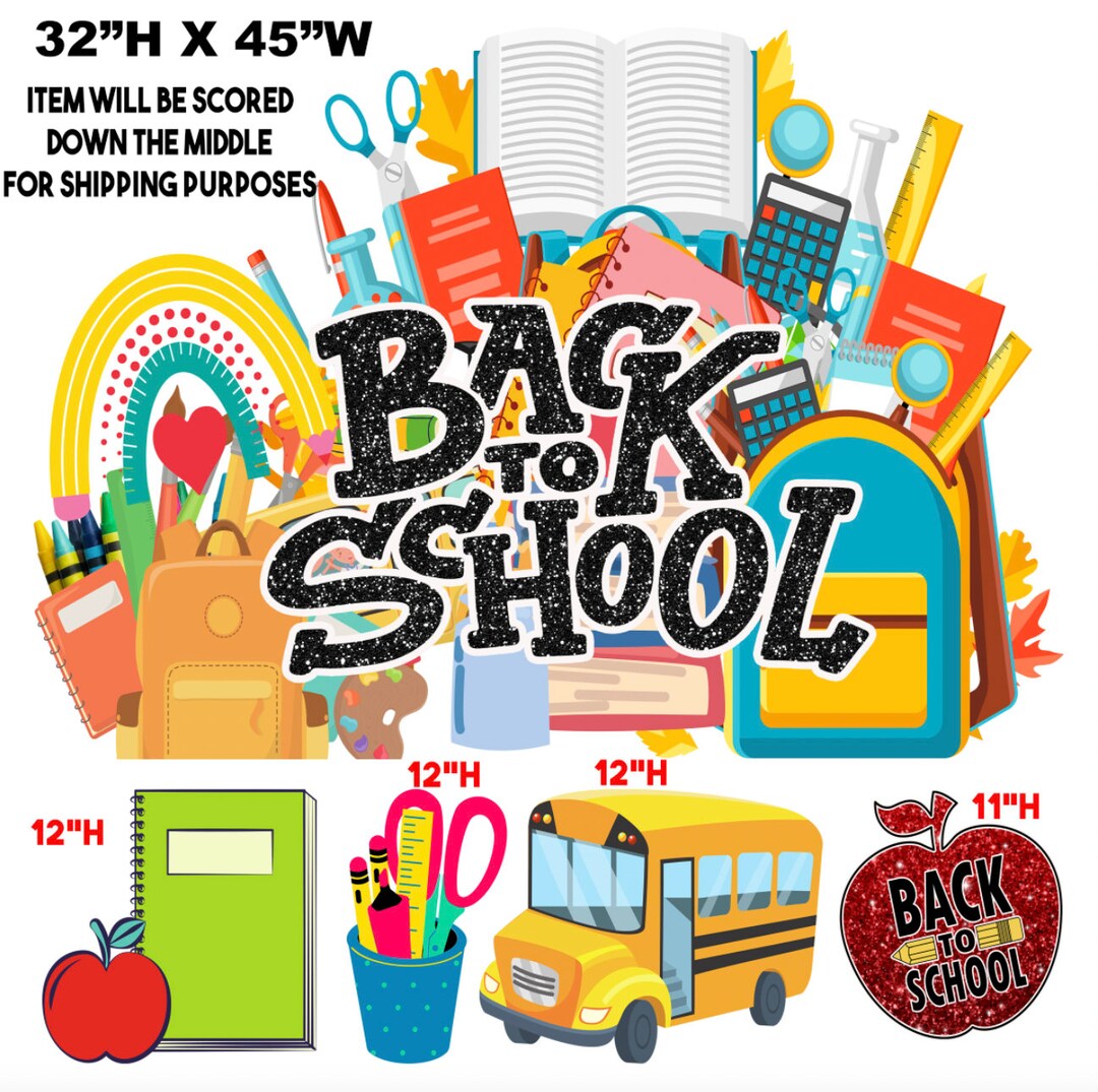 Back to School Ez Set | School Supplies| Panel Yard Card Set - UV High ...
