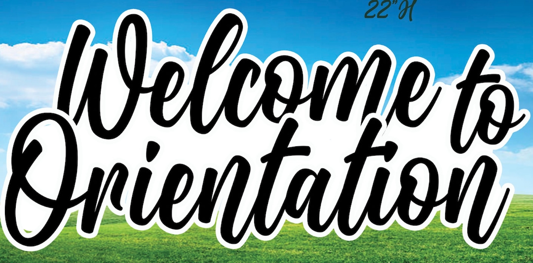 Welcome to Orientation Yard Card Set - UV High Resolution Coroplast ...