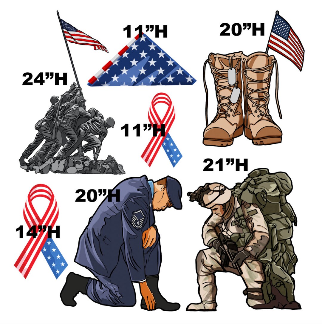 Memorial Day | Patriotic | Soldier | Yard Cards - UV High Resolution ...