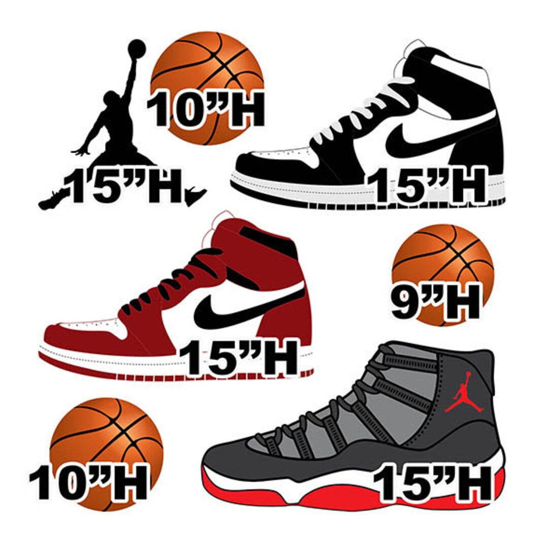 Basketball Sneakers Shoes Sports Yard Card Set - UV High Resolution ...