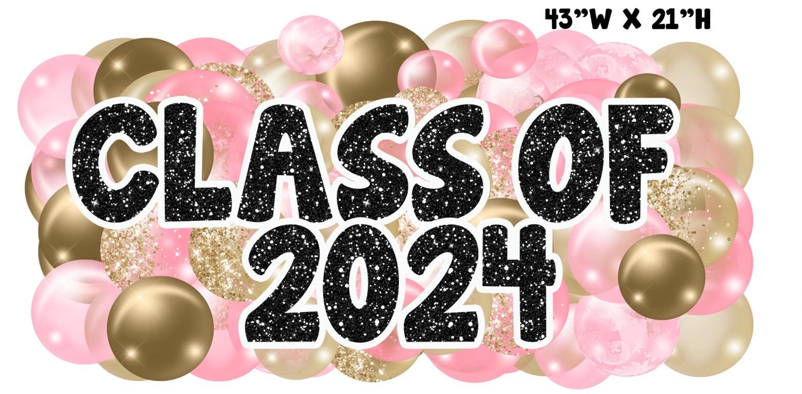 Class of 2023| Grad Balloons Yard Card Set - UV High Resolution ...