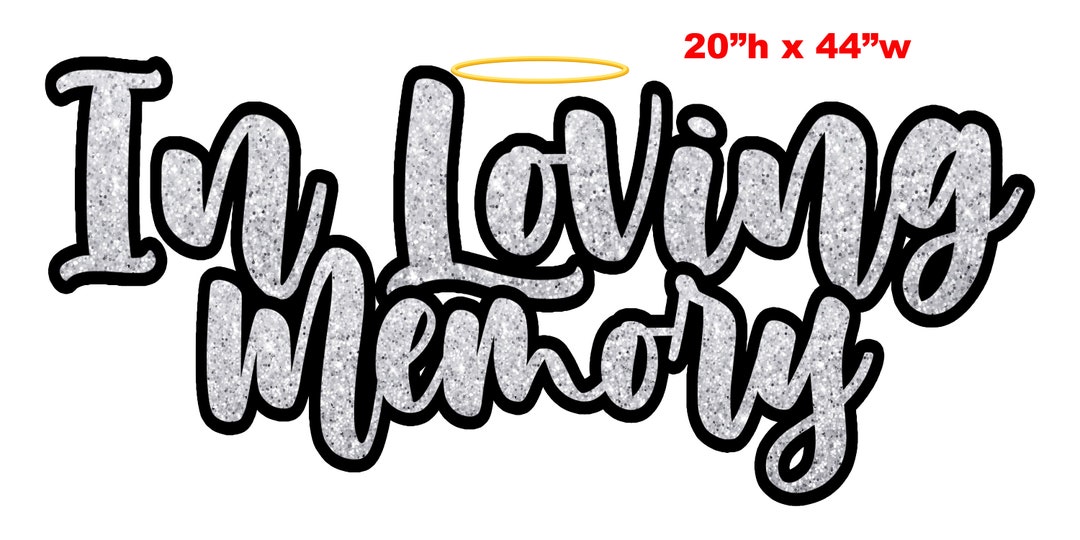 In Loving Memory | Heavenly Birthday Ez Set Yard Card Set - UV High ...