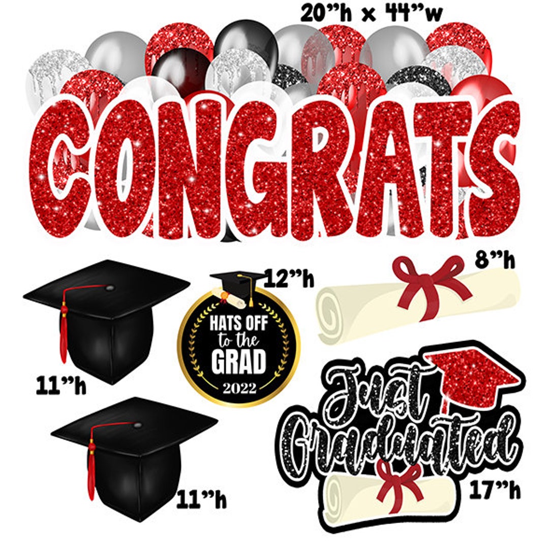Congrats Graduation Yard Cards - UV High Resolution Coroplast Printing ...