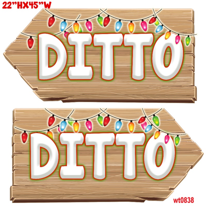 Lighted Ditto Sign - Etsy