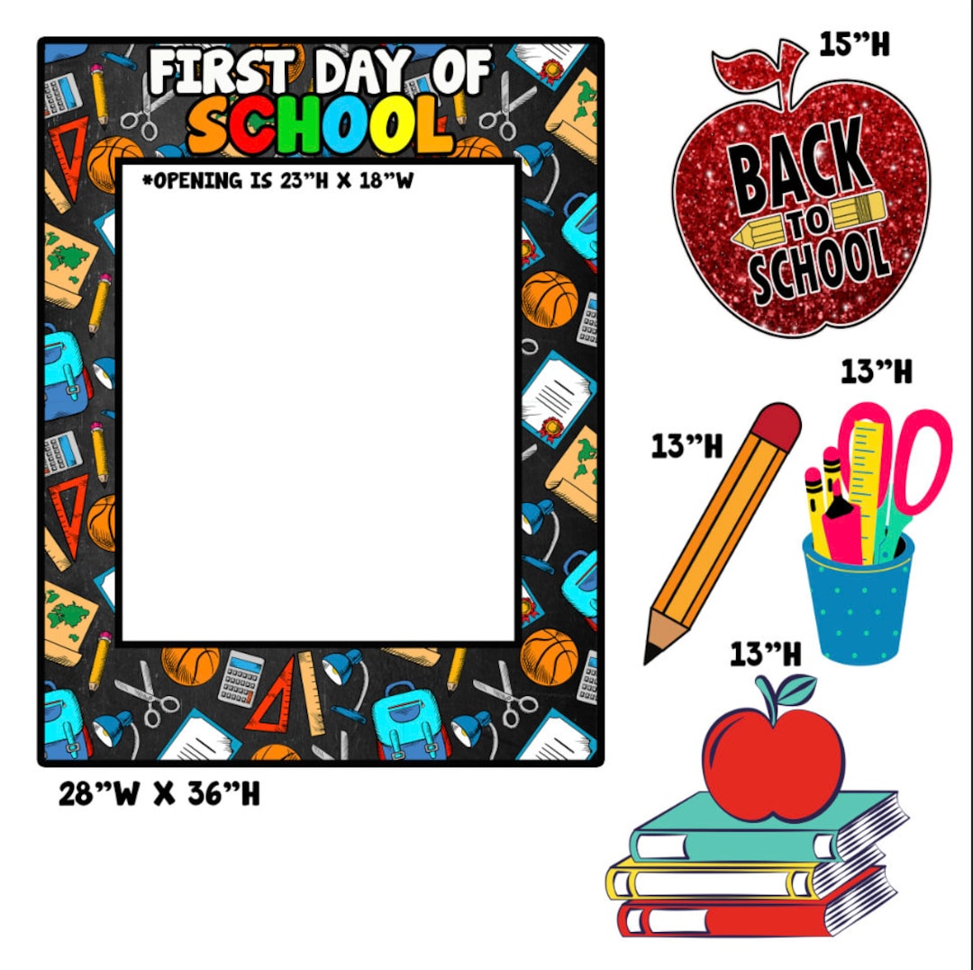 First Day of School Selfie Photo Frame | Back to School | Photoframe ...