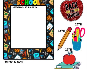 School Selfie Frame - Etsy