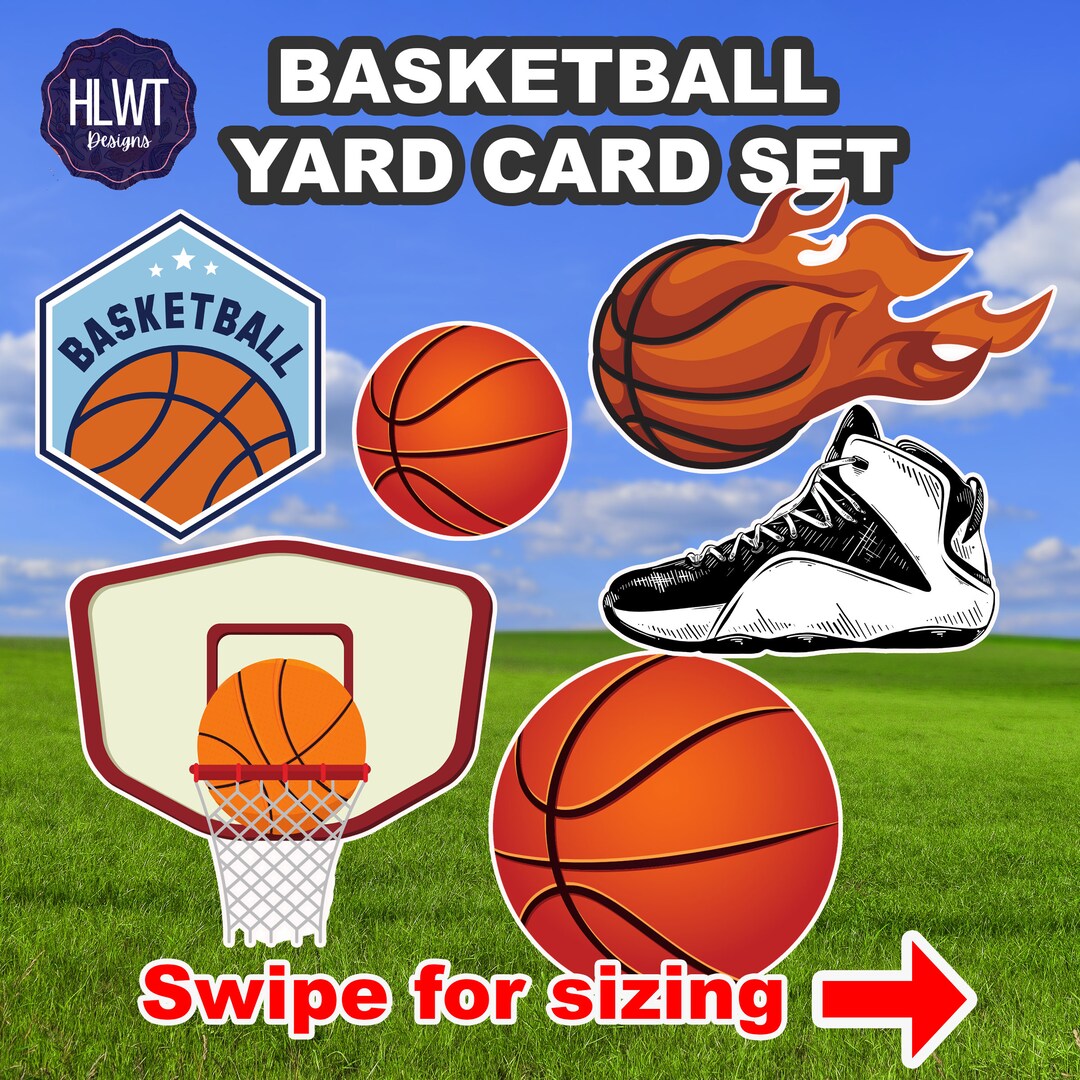 Sports Basketball Yard Cards - UV High Resolution Coroplast Printing ...