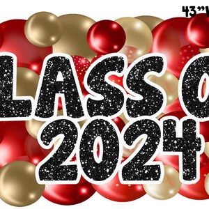 Class of 2023| Grad Balloons Yard Card Set - UV High Resolution ...