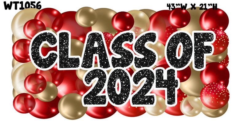 Class of 2023| Grad Balloons Yard Card Set - UV High Resolution ...