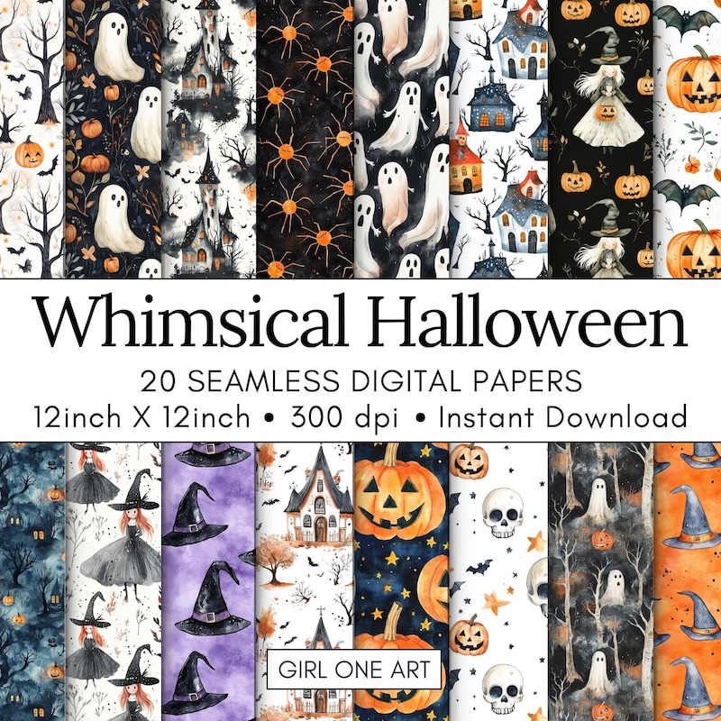 Whimsical Digital Paper - Etsy