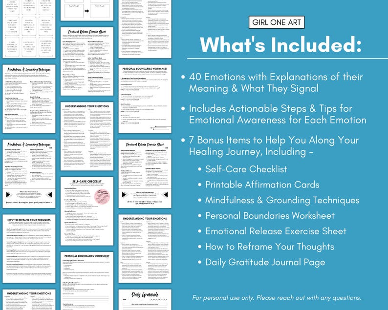 Understanding Emotions Guide: Therapy Reference Handout (printable PDF ...