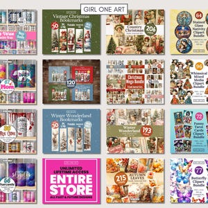 Pink Christmas Seamless Paper: Holiday Scrapbook Patterns (digital ...