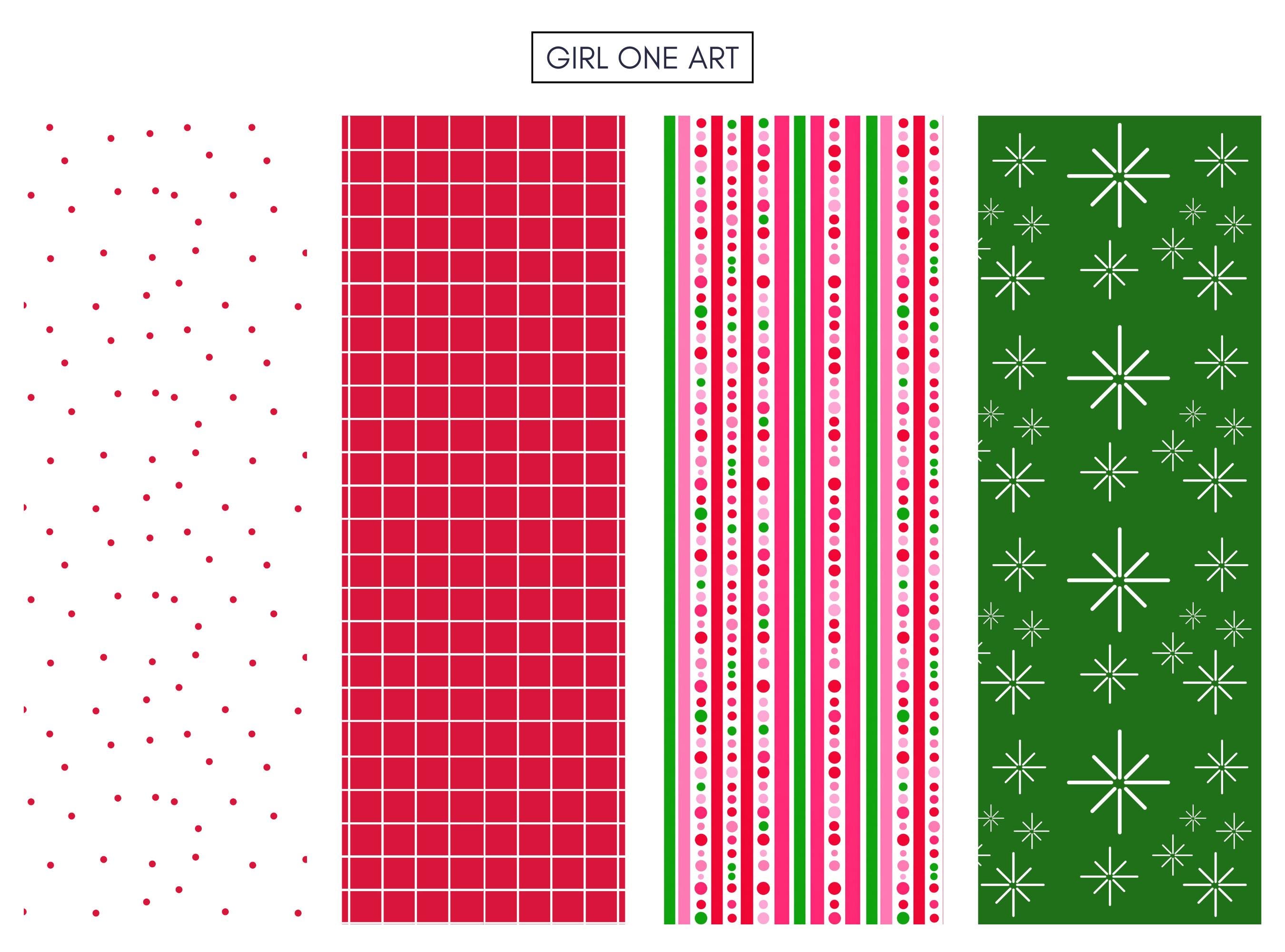 Christmas Seamless Paper: Holiday Patterns, Scrapbook Paper (digital ...