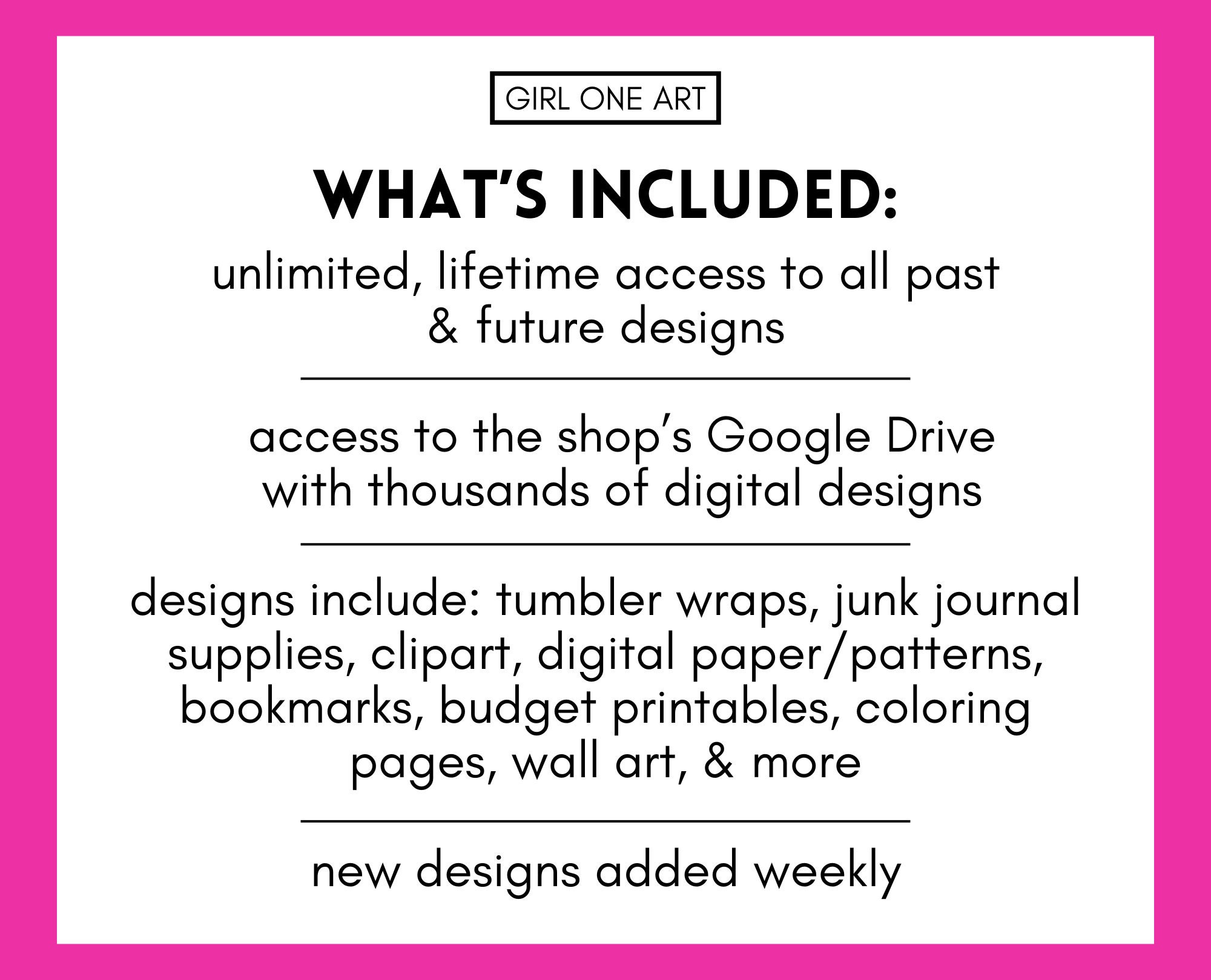 Entire Store Bundle Lifetime Access All Past Future Designs Whole Shop ...