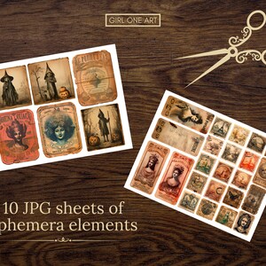 Spooky Junk Journal Kit Instant Download Digital Scrapbook Paper Kit ...