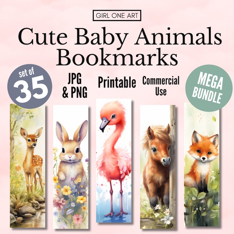 Woodland Book Markers - Etsy