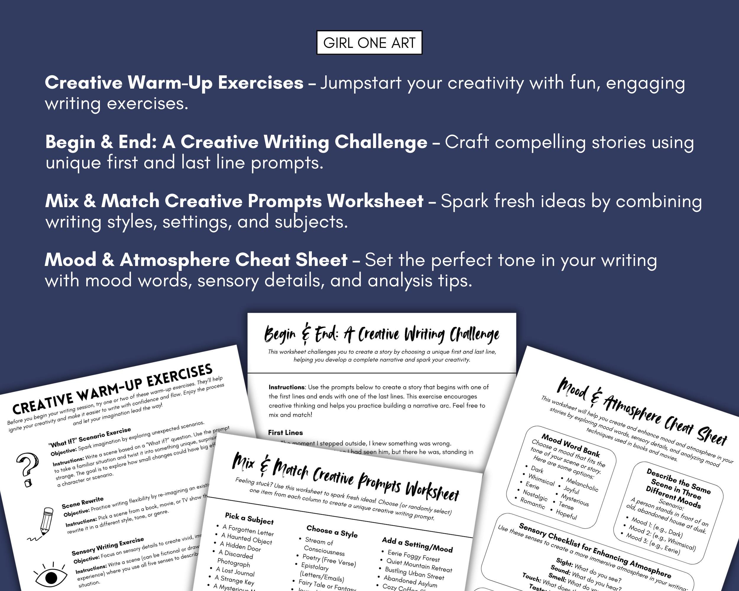 Creative Writing Journal Prompts: 200 Story Starters & Writing Tools ...
