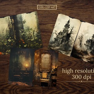 Spooky Junk Journal Kit Instant Download Digital Scrapbook Paper Kit ...