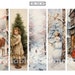 Winter Wonderland Printable Bookmark Bundle PNG & JPG, Commercial Use ...