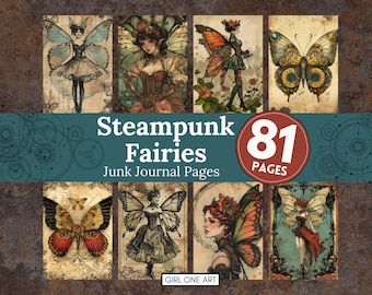 Steampunk Junk Journal, Digital Download, Vintage Industrial Grunge ...