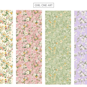 Vintage Blooms Printable Paper Seamless JPG Shabby Chic Digital ...