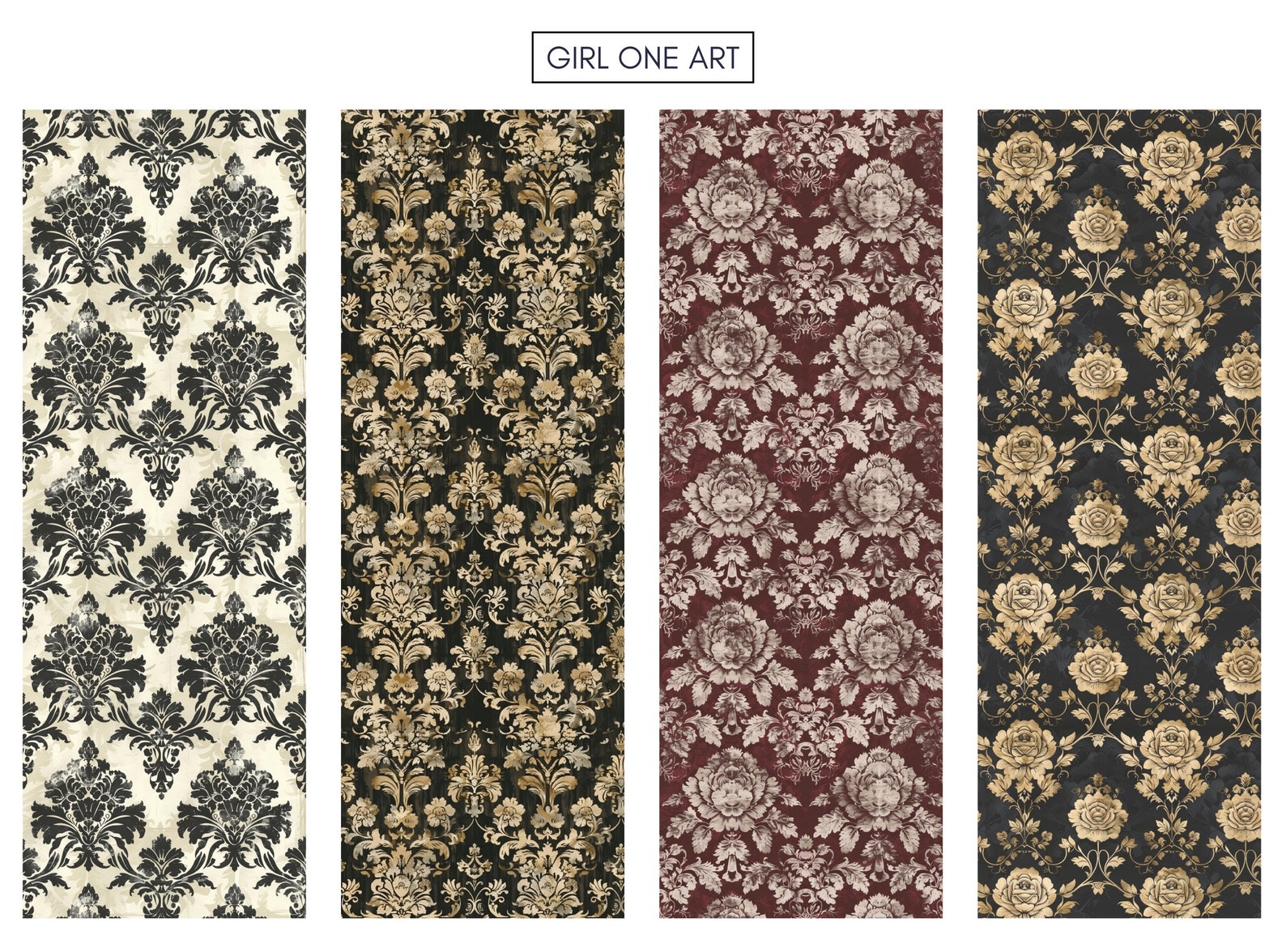 Vintage Gothic Seamless Papers Digital Download Commercial Use ...