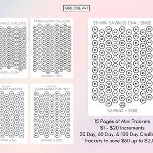 Money Saving Challenge Savings Tracker Printables Savings Tracker ...