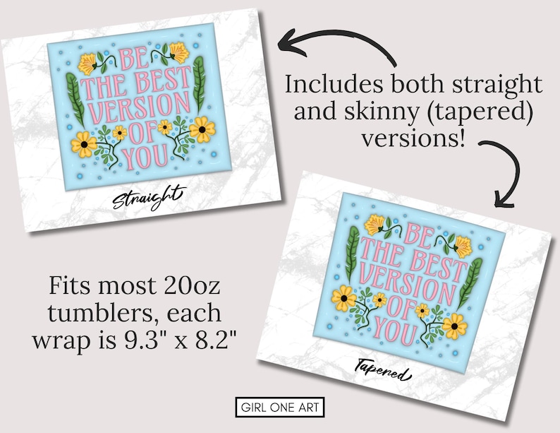 3D Inflated Tumbler Wrap Mega Bundle: 20oz Puffy Designs (PNG) - Etsy