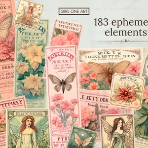 Fairy Forest Junk Journal Kit Instant Download Digital Scrapbook Paper ...