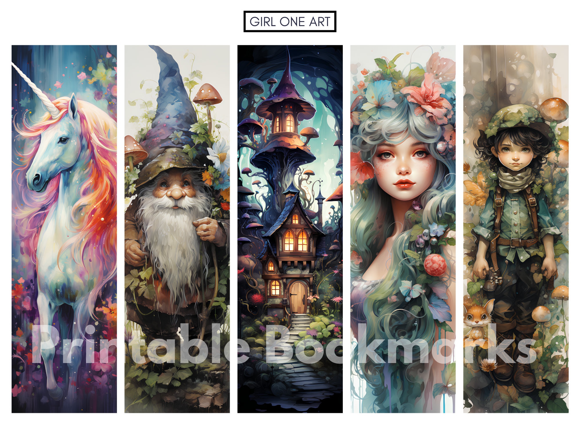 Fantasy Fairy Tale Printable Bookmarks Bundle Digital Download - Etsy UK