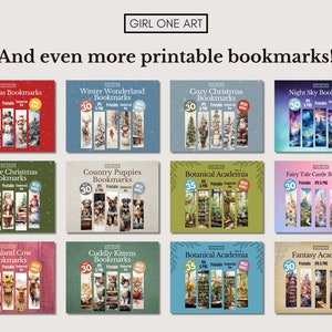 Cute Halloween Printable Bookmarks Bundle Digital Download PNG JPG ...