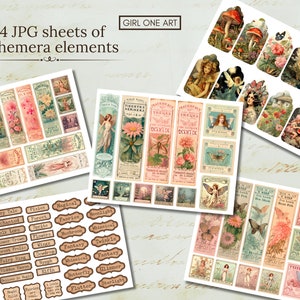 Fairy Forest Junk Journal Kit Instant Download Digital Scrapbook Paper ...