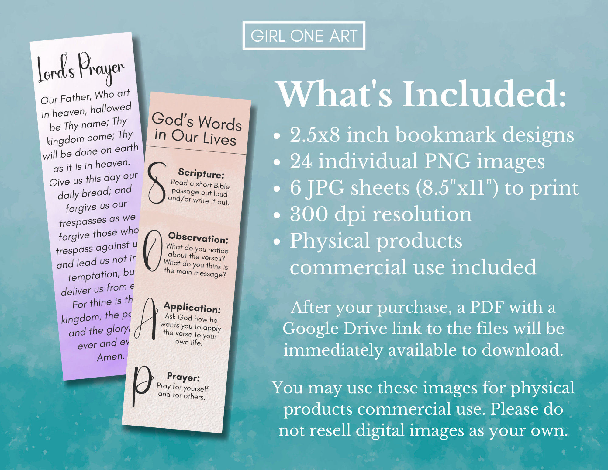 Bible Study Printable Bookmark Set Print Cut Books of the Bible ...