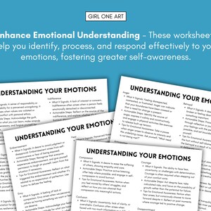 Understanding Your Emotions Printable Feelings Meanings Therapy ...