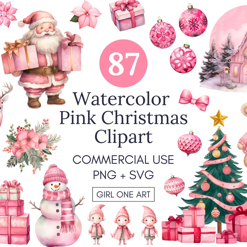 Pink Watercolor Art - Etsy