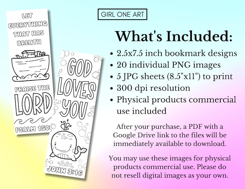Bible Verse Coloring Bookmark Set Printable Christian Faith Bible Study ...