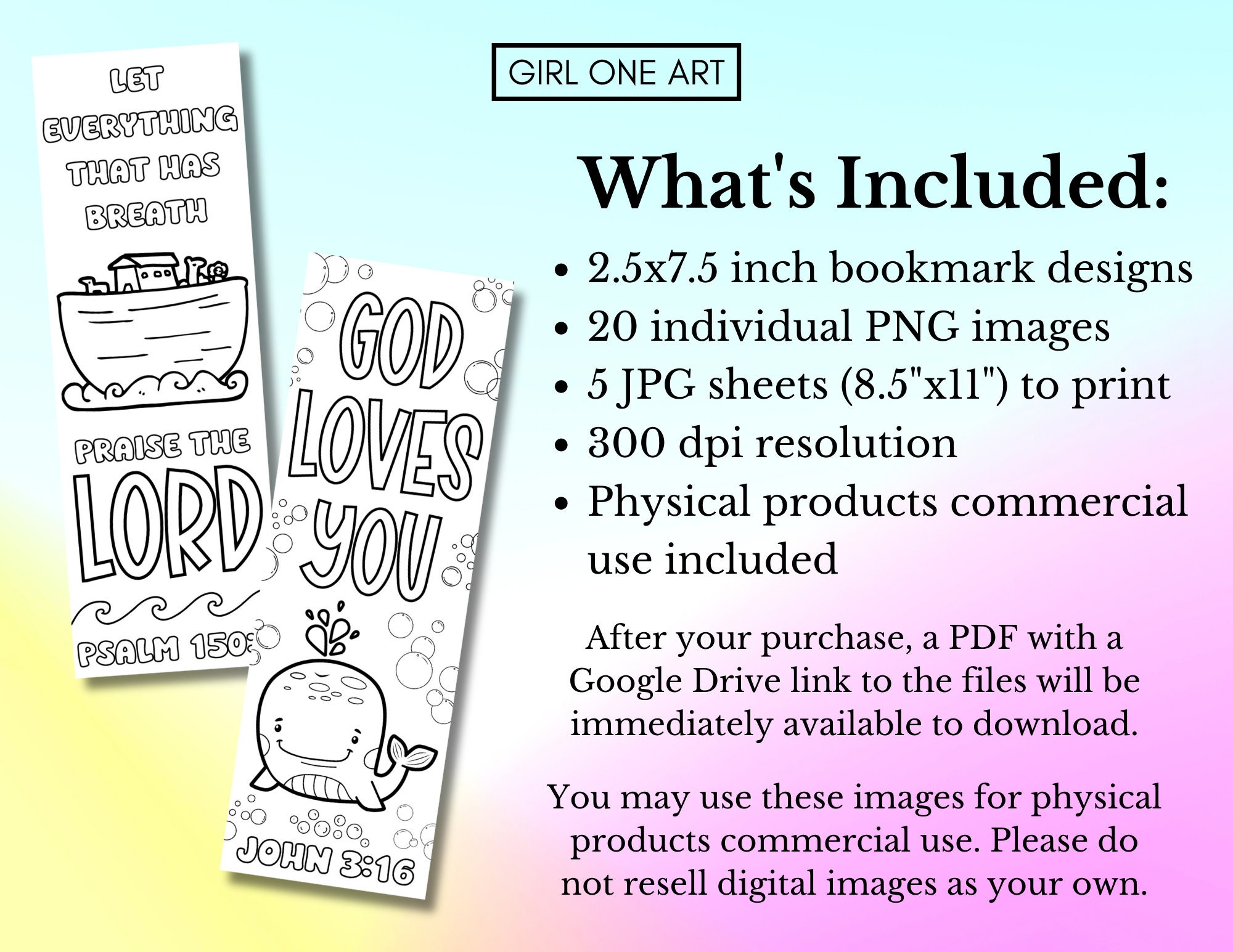 Bible Verse Coloring Bookmark Set Printable Christian Faith Bible Study ...