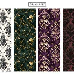Gothic Seamless Papers Digital Download Commercial Use Vintage ...