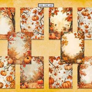 Cozy Autumn Junk Journal Pages Digital Download JPG Scrapbook Paper Kit ...