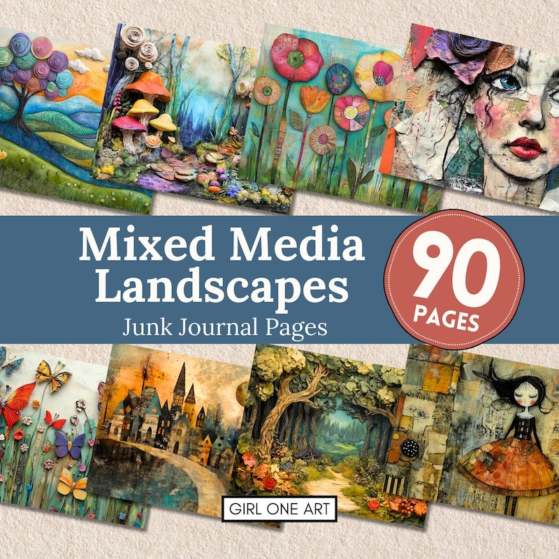 Mixed Media Canvas - Etsy